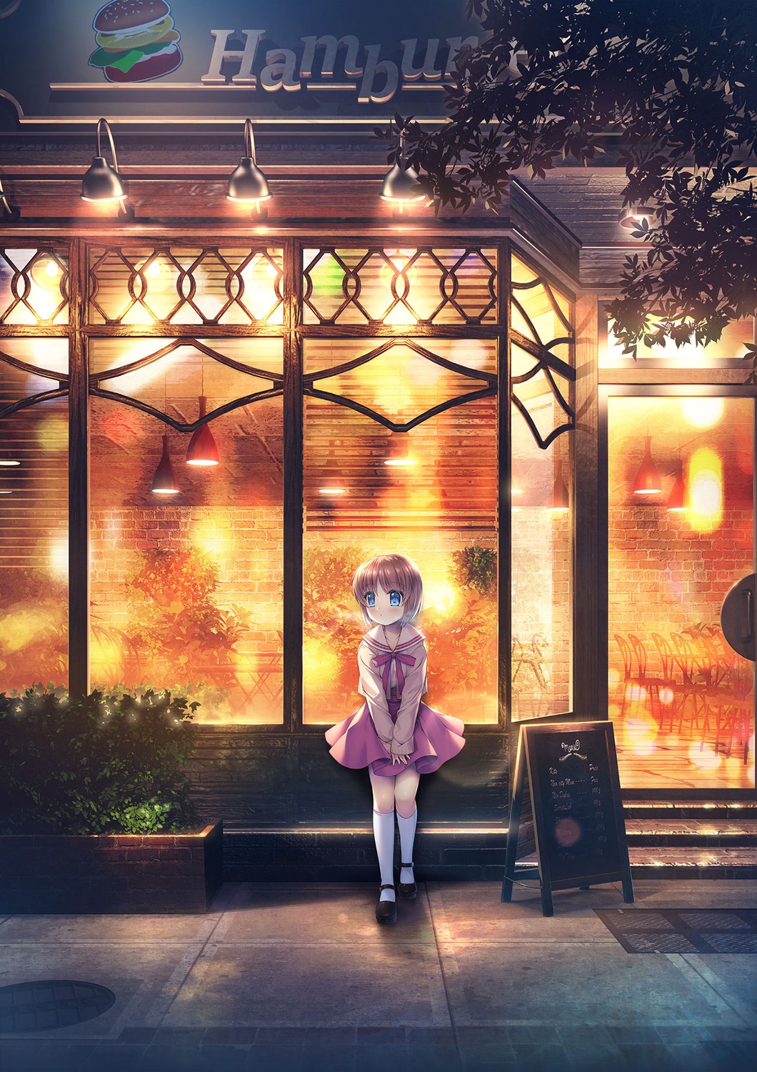 novamicus hinoue itaru one. landscape seifuku | #1078491 | yande.re